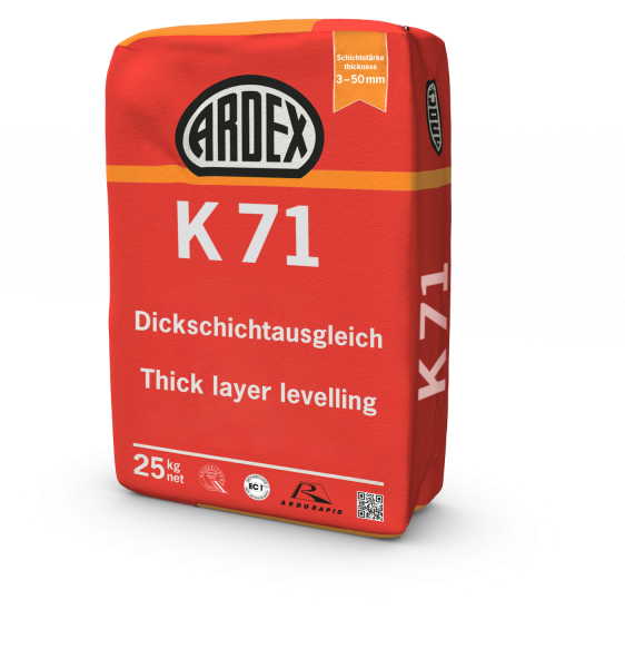 ARDEX K 71 / Dickschichtausgleich 25kg — Baustoff-ZENTRALE - WSC GmbH